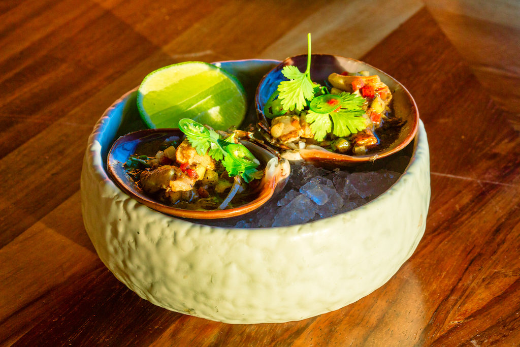 Mexican Black Garlic Aguachile Clams - Wine4Food