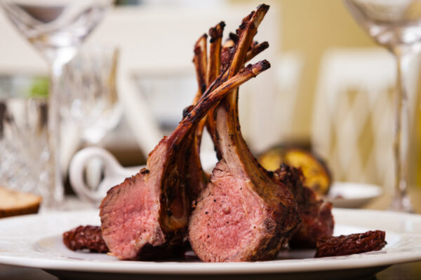 Baby Lamb Chops with Zinfandel Marinade and Mint Tangerine Pistou ...