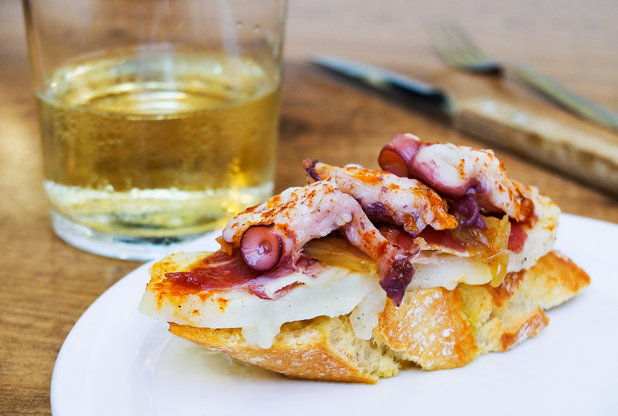 Typical Spanish Octopus Pincho (galician Octopus Style) - Wine4Food