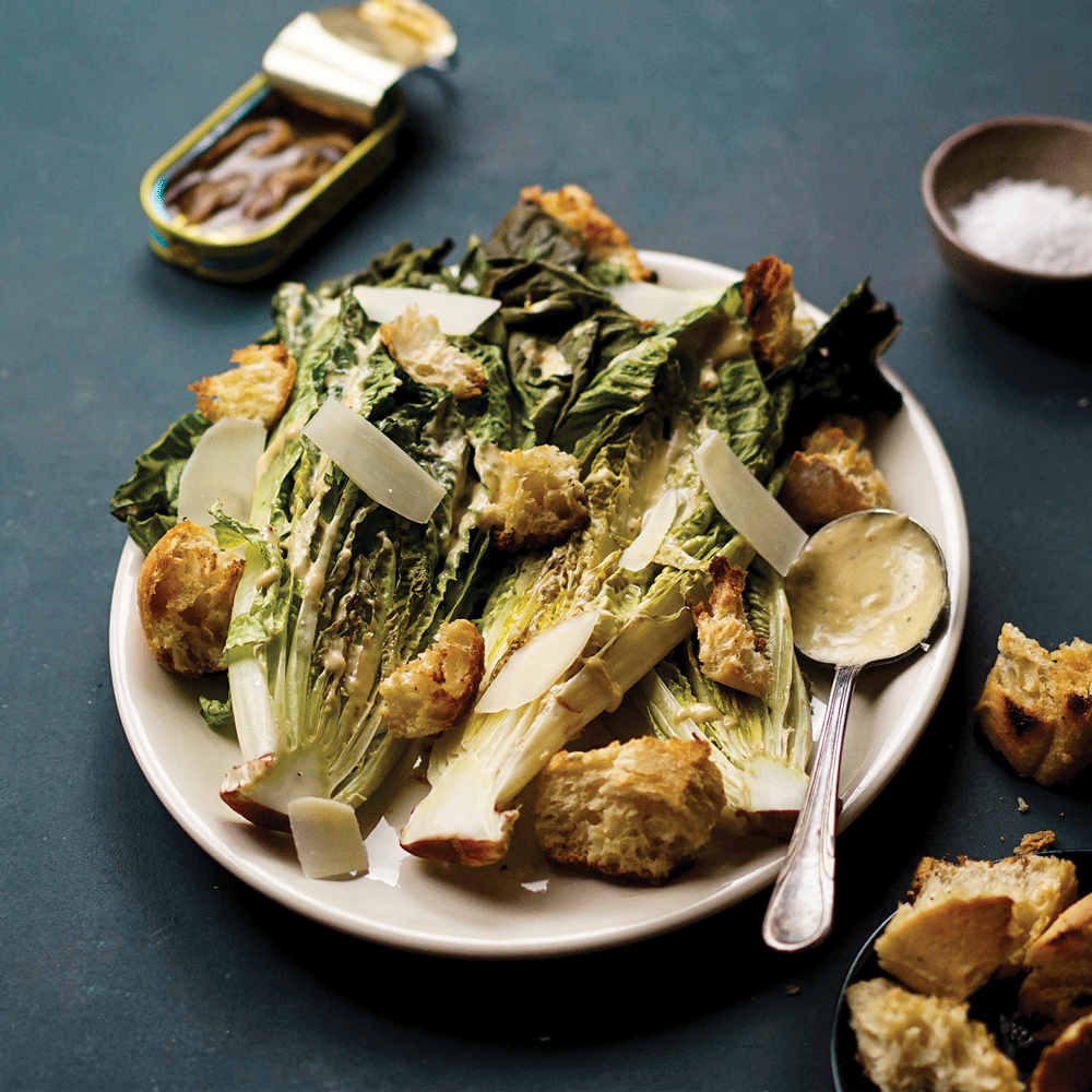 Roasted Romaine Caesar Salad - Wine4Food