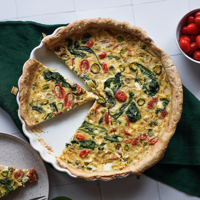 Spring Veggie Quiche - Wine4Food